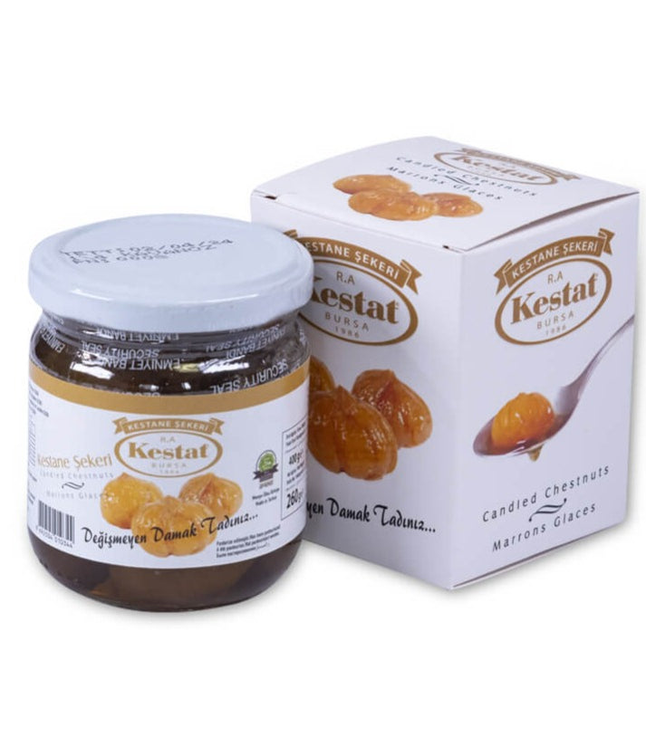 Kestat Marron Glace Candied Chestnut Syrup Jar 3 sizes. – BTurkish