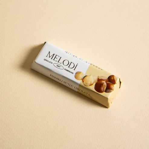 Melodi Hazelnut Milk Chocolate Bar 22g x 25 – Creamy Cocoa Tablet ...